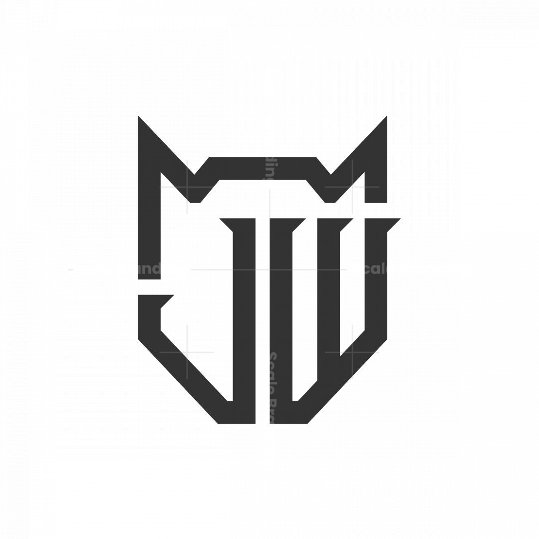 JW initial and wolf head Logo | Scalebranding