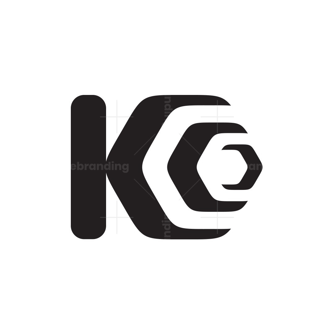 Modern K letter hexagon logo | Scalebranding