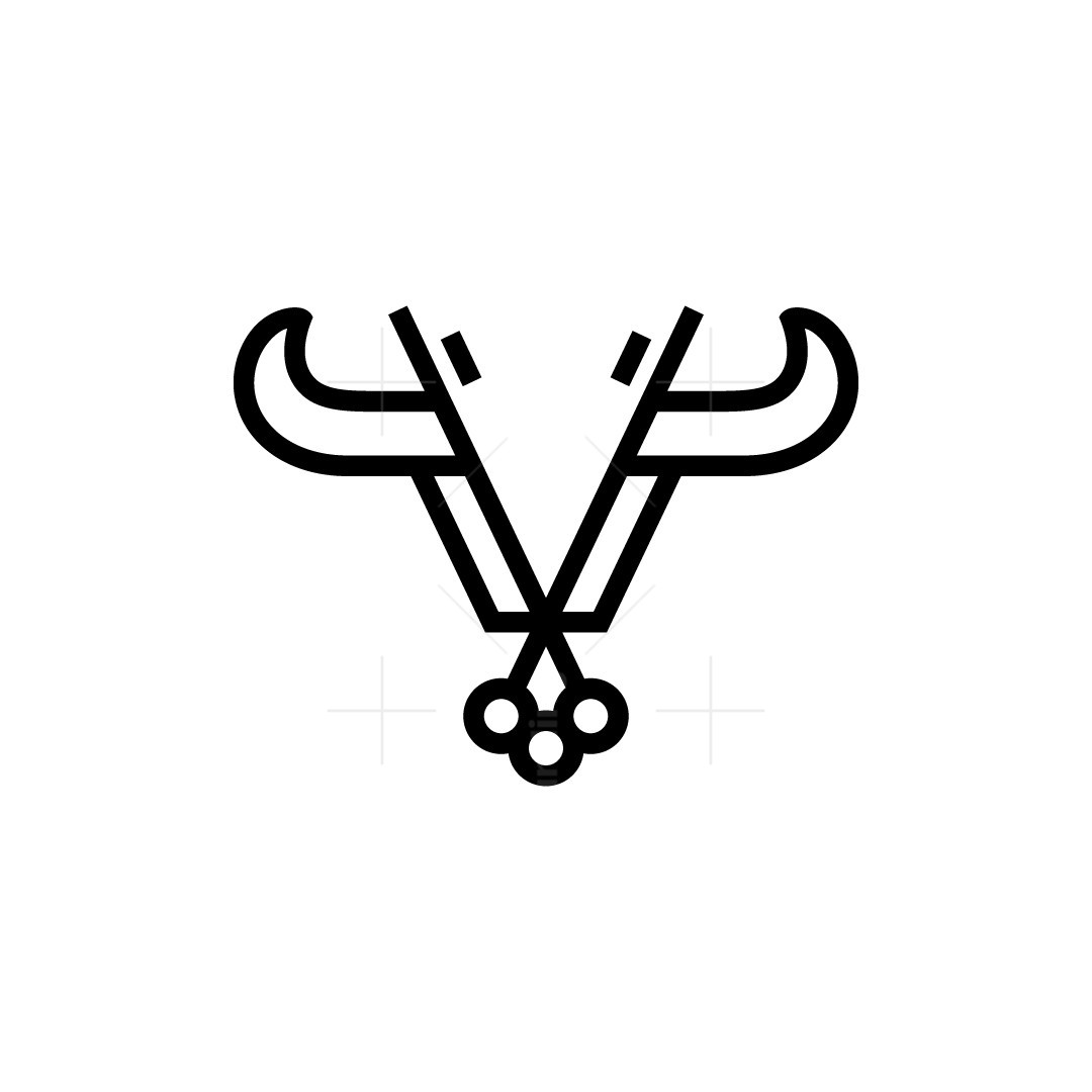 Two Keys Bull Logo Key Bull Logo Real Estate Bull Logo | Scalebranding