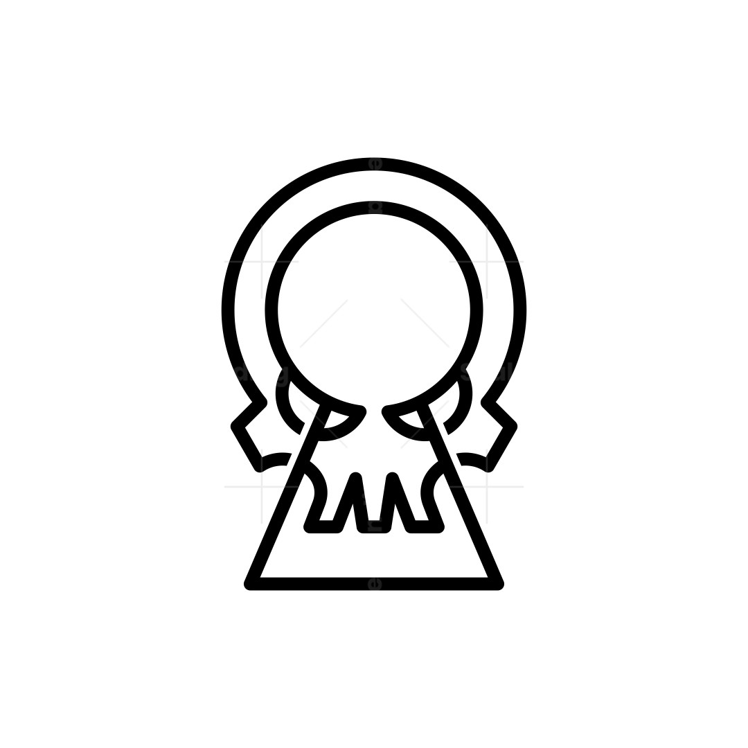 Keyhole Death Skull Logo | Scalebranding