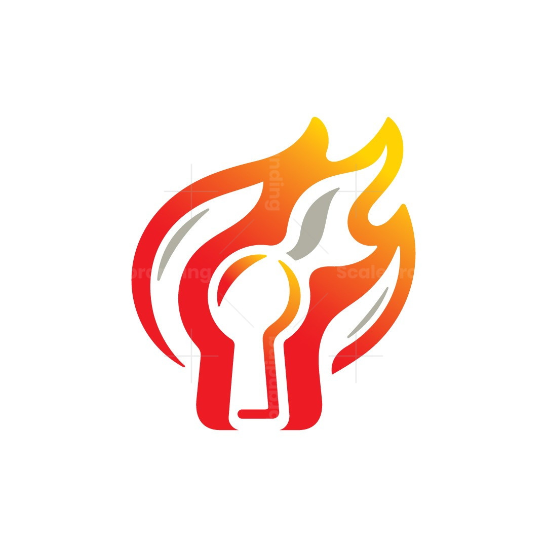 keyhole fire flame Logo | Scalebranding