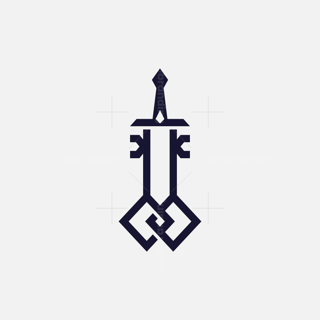 Keys Sword Logo | Scalebranding