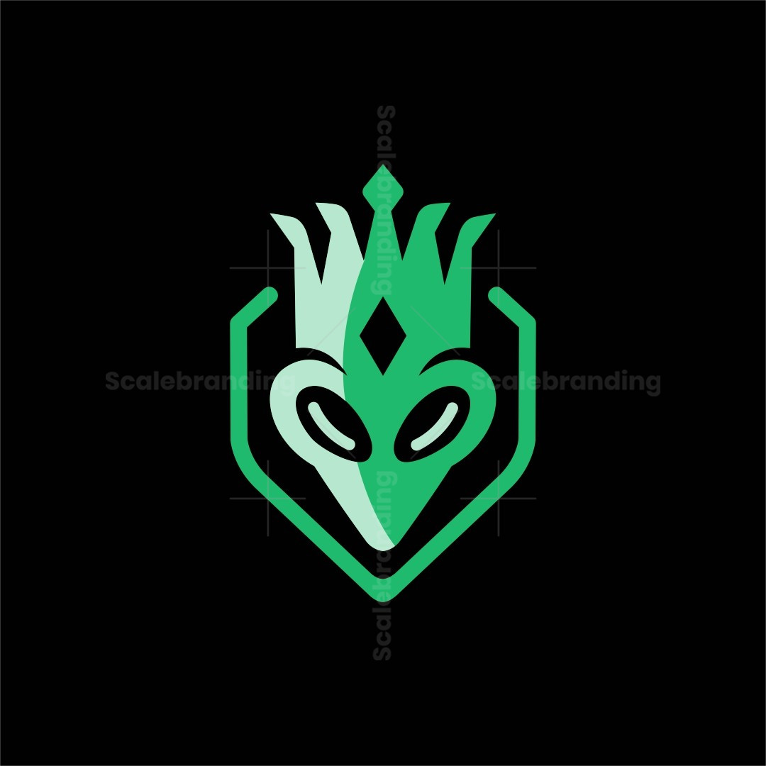 King Alien Shield Logo | Scalebranding
