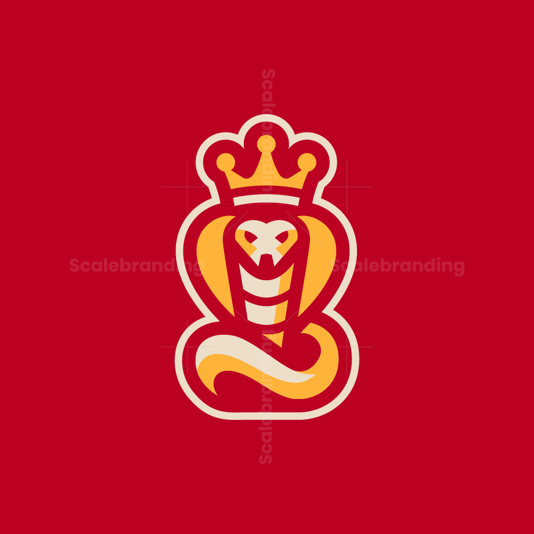 King Cobra Snake Crown Logo | Scalebranding