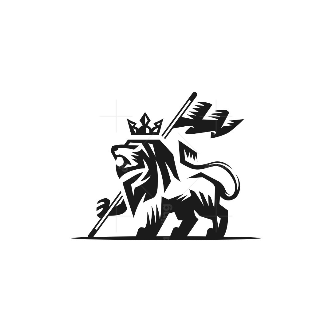 Lion Flag Logo Scottish Lion Vector At GetDrawings | Free Download