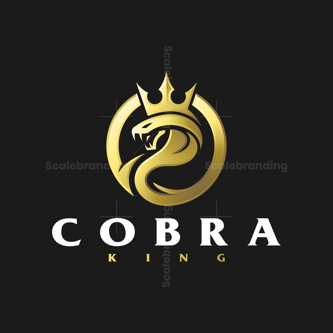 King Of Royal Golden Snake Logo | Scalebranding