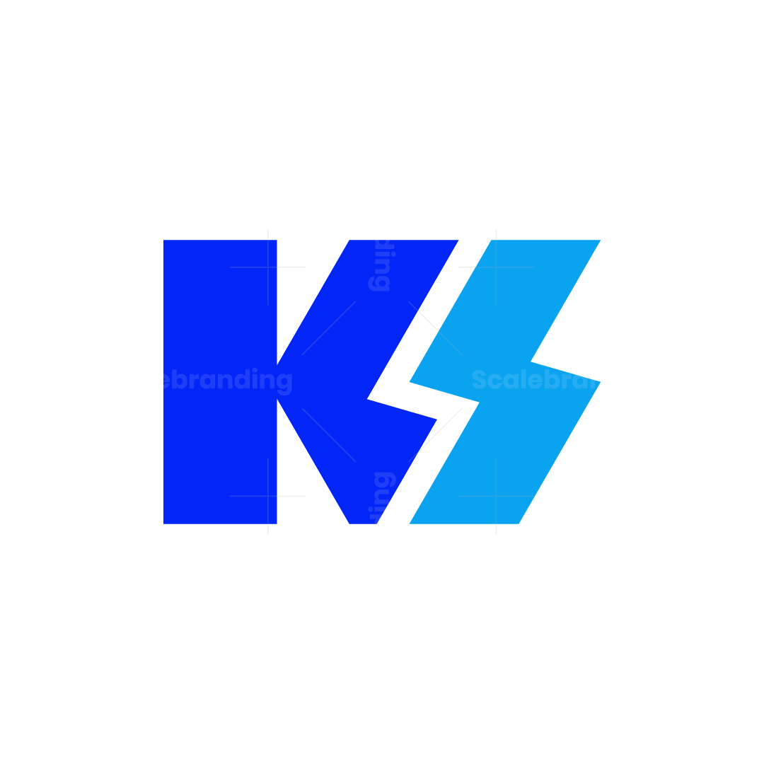 Letters KS SK Electric Power Logo | Scalebranding