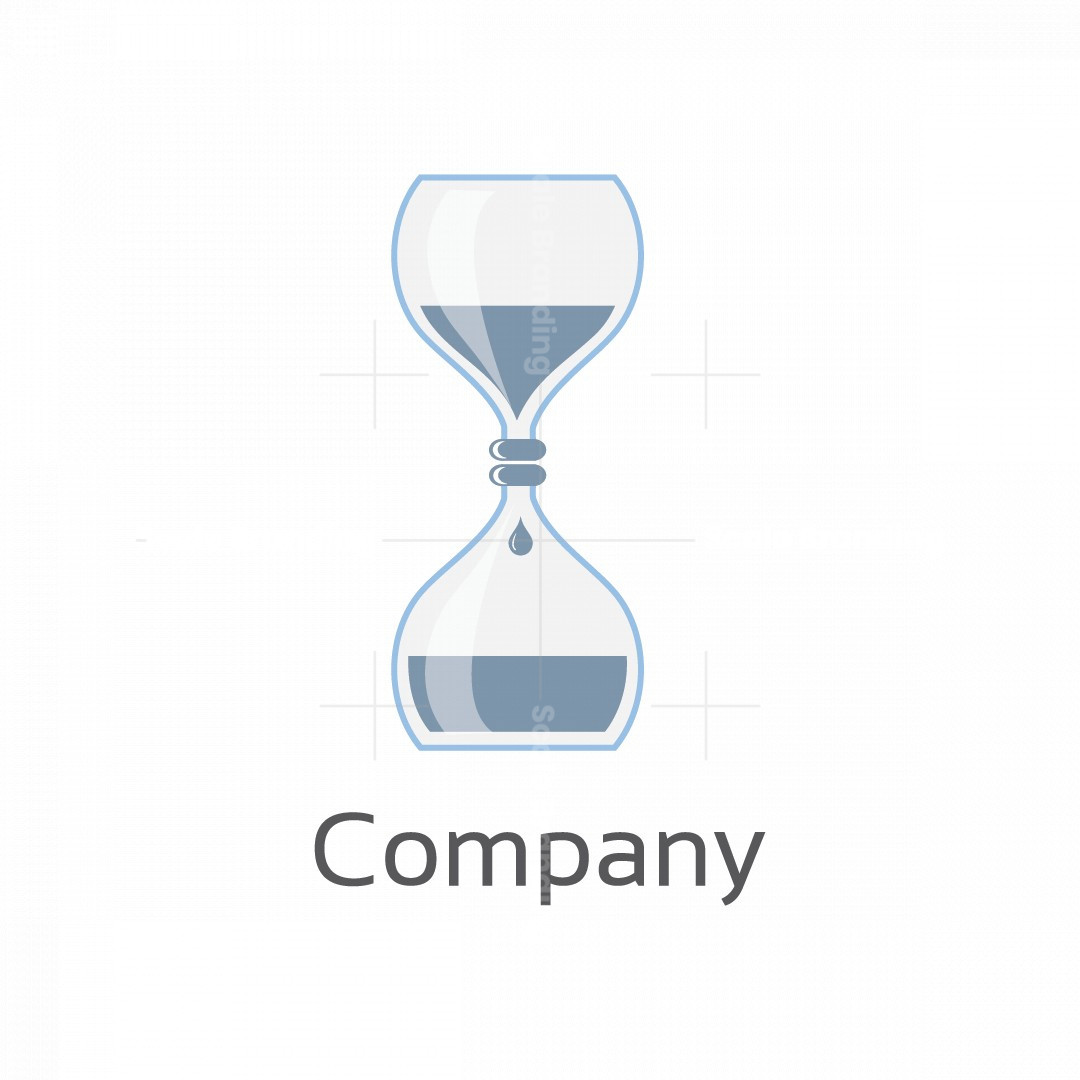 Lab Time Hourglass Symbol Logo | Scalebranding