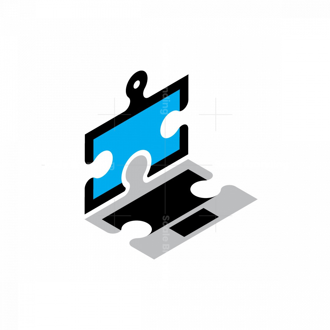 Laptop Puzzle Logo | Scalebranding