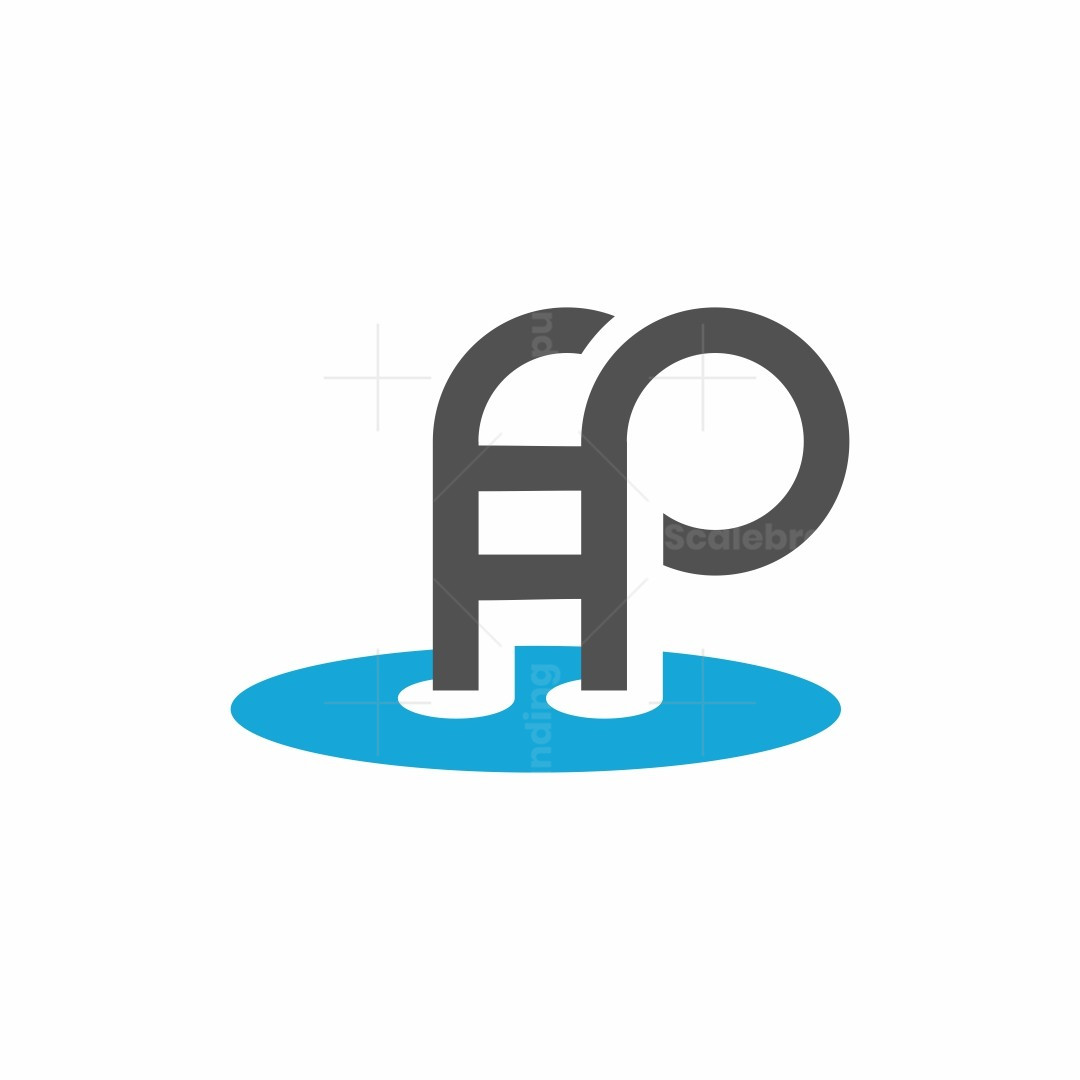 Latter P Pool combination Logo | Scalebranding