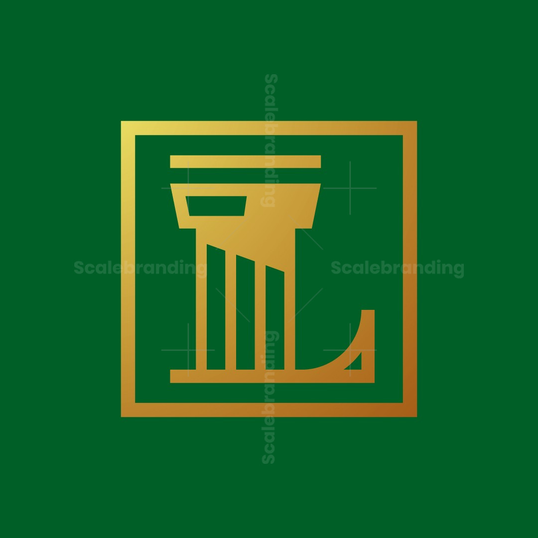 Law Firm Pillar Letter L Logo | Scalebranding