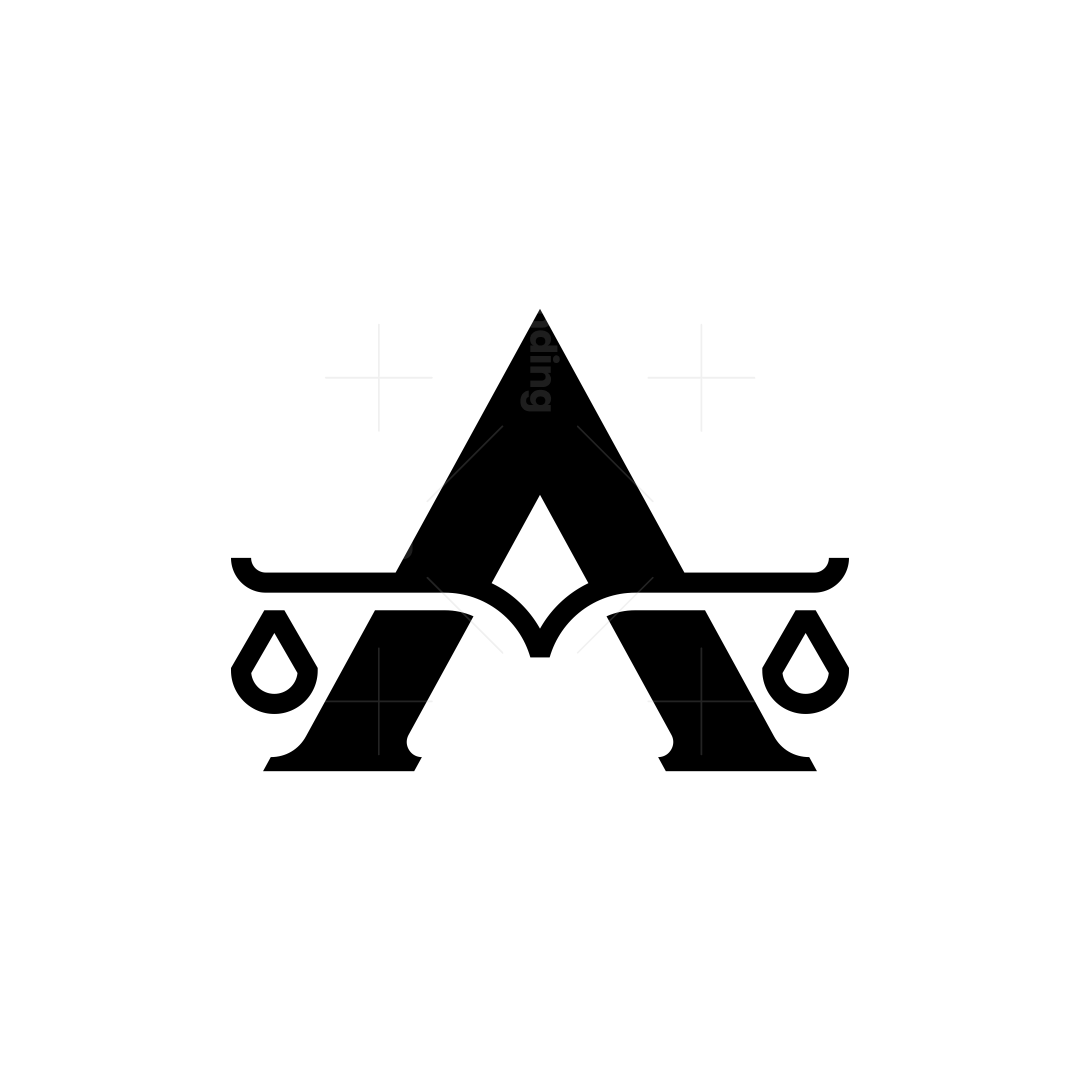 Iconic Law scale A Letter Logo | Scalebranding