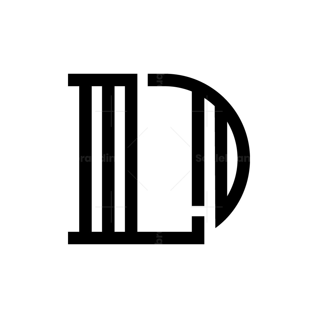 LD Monogram Minimalist Logo | Scalebranding