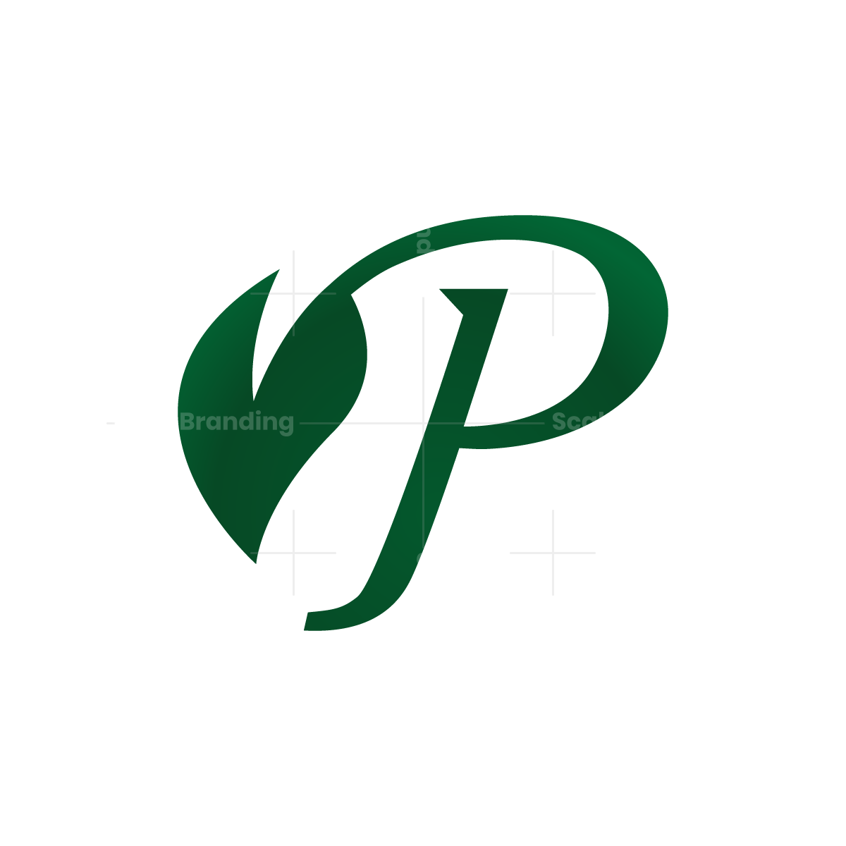 Leaf Letter P Logo | Scalebranding