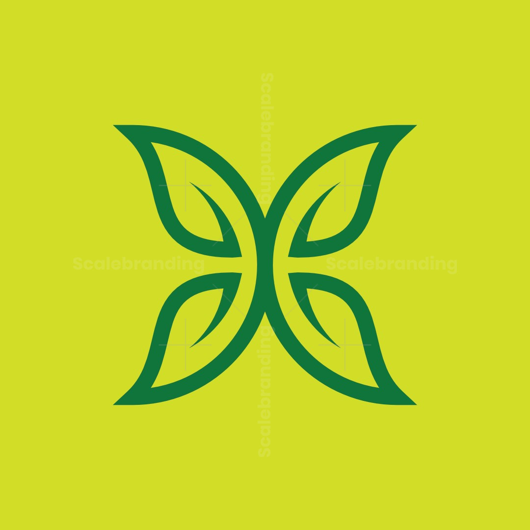 Leaves Butterfly Logo | Scalebranding