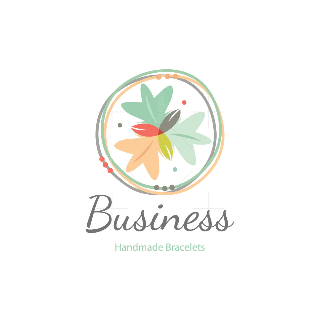 Leaves Handmade Bracelets Logo | Scalebranding