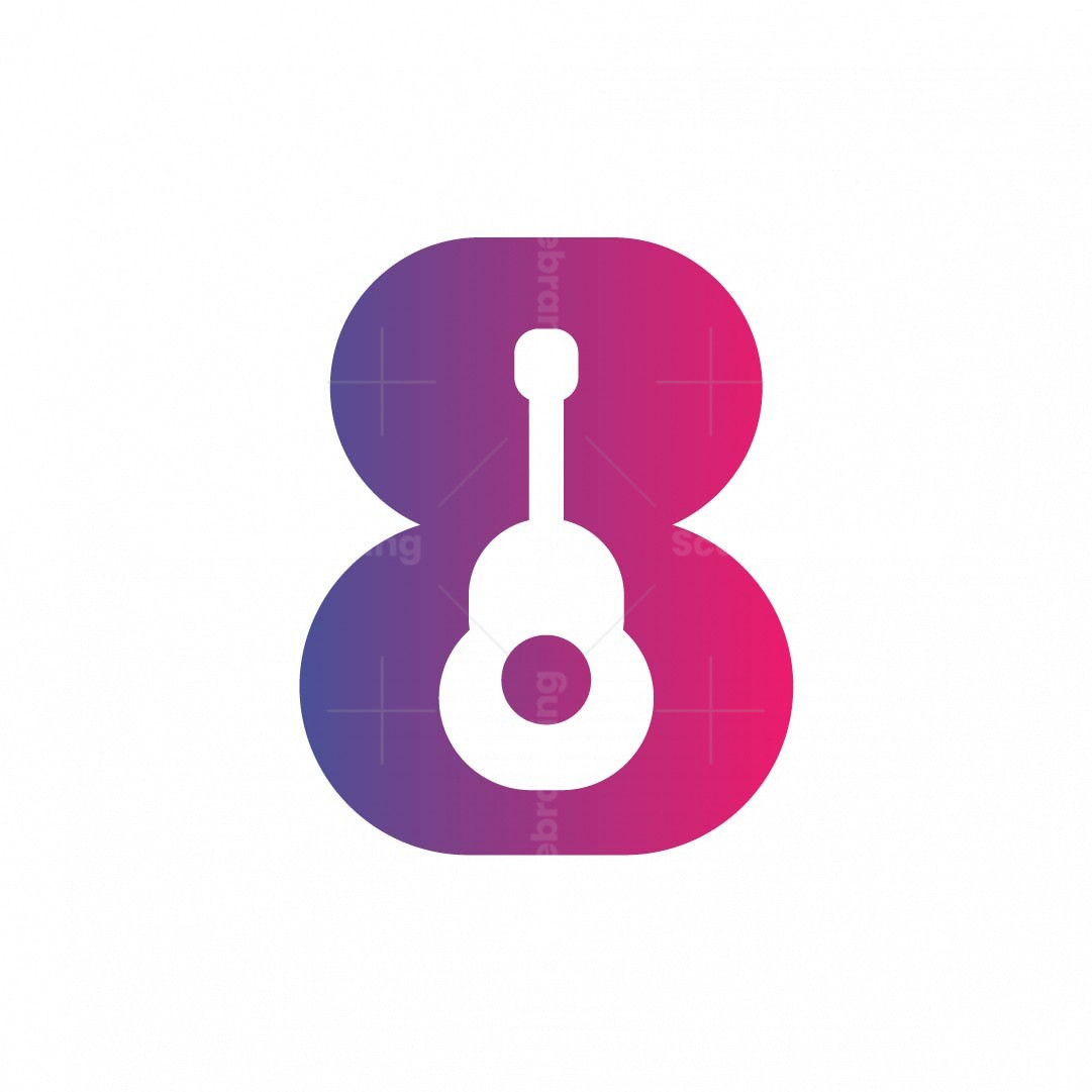 Letter 8 Guitar Logo | Scalebranding