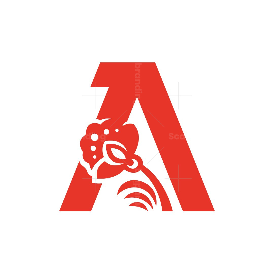 Letter A And Flower Logo | Scalebranding
