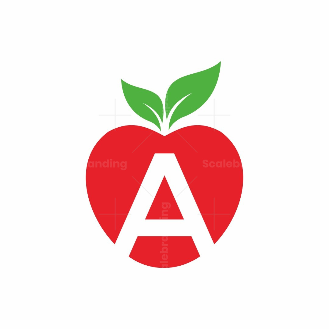 Letter A Apple Logo | Scalebranding