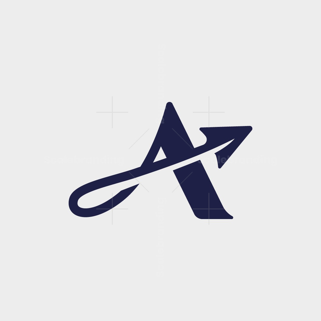 Letter A Arrow Logo | Scalebranding