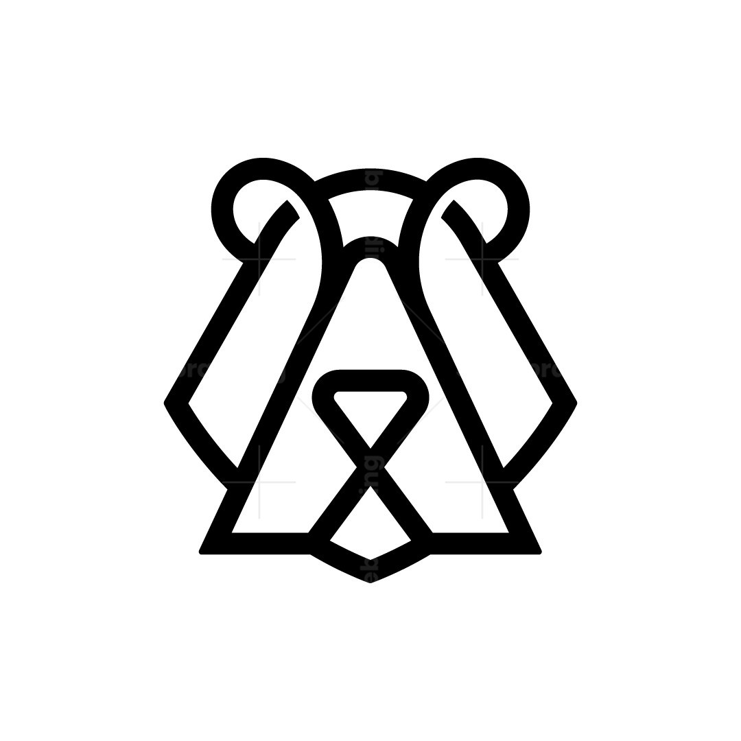Letter A Bear Head Logo | Scalebranding