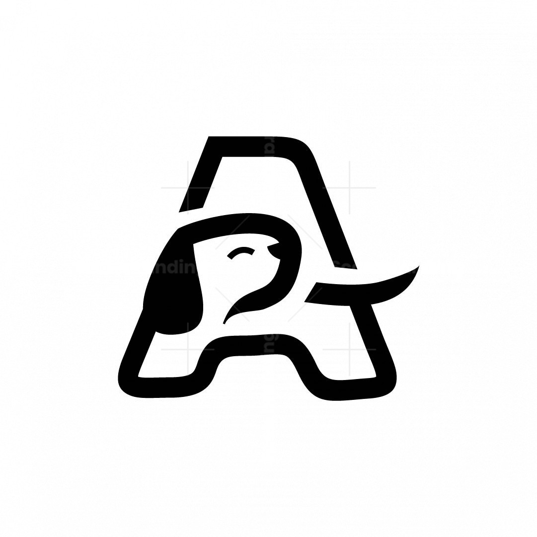 letter A dog Logo | Scalebranding