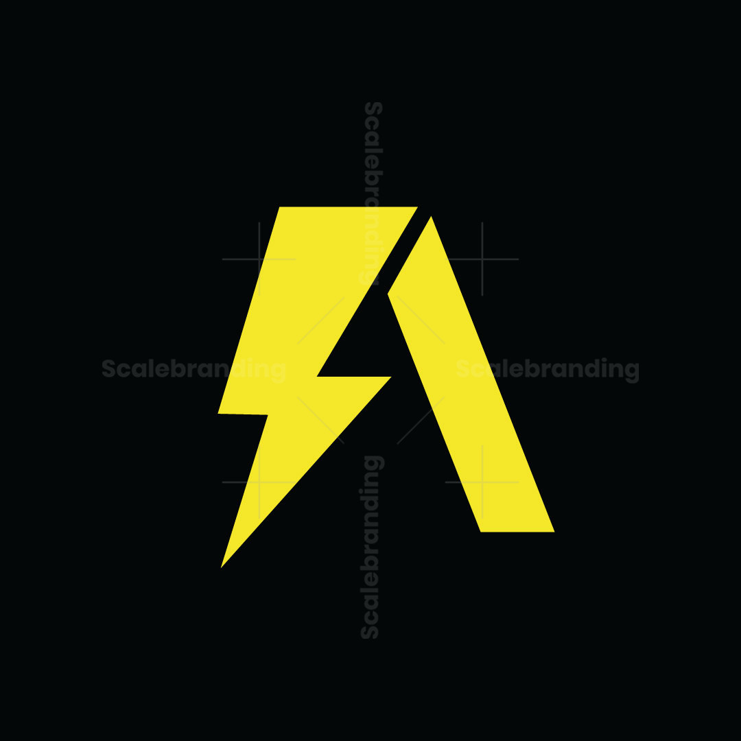 Letter A Electric Logo | Scalebranding