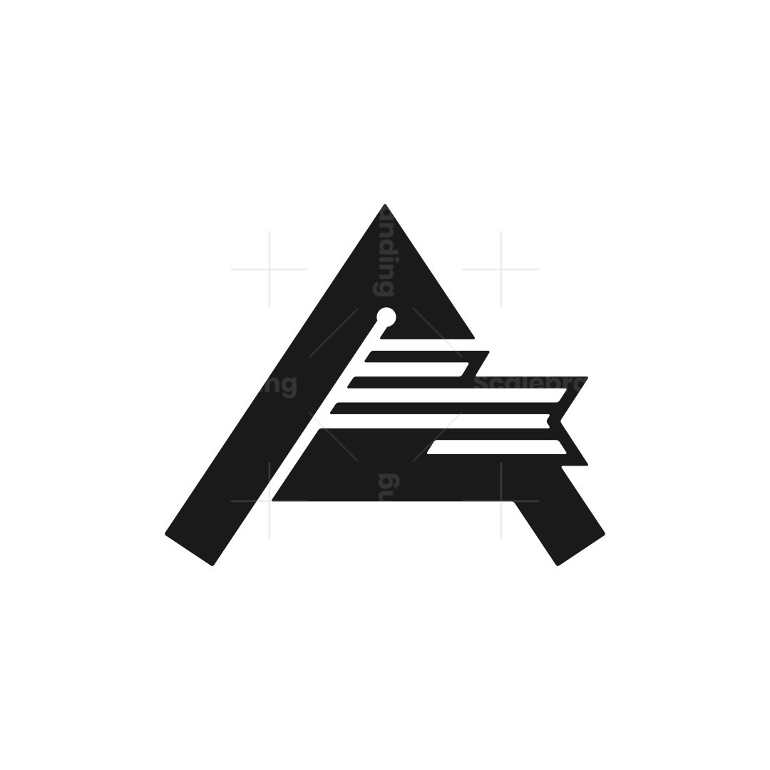 Letter A Flag Logo | Scalebranding
