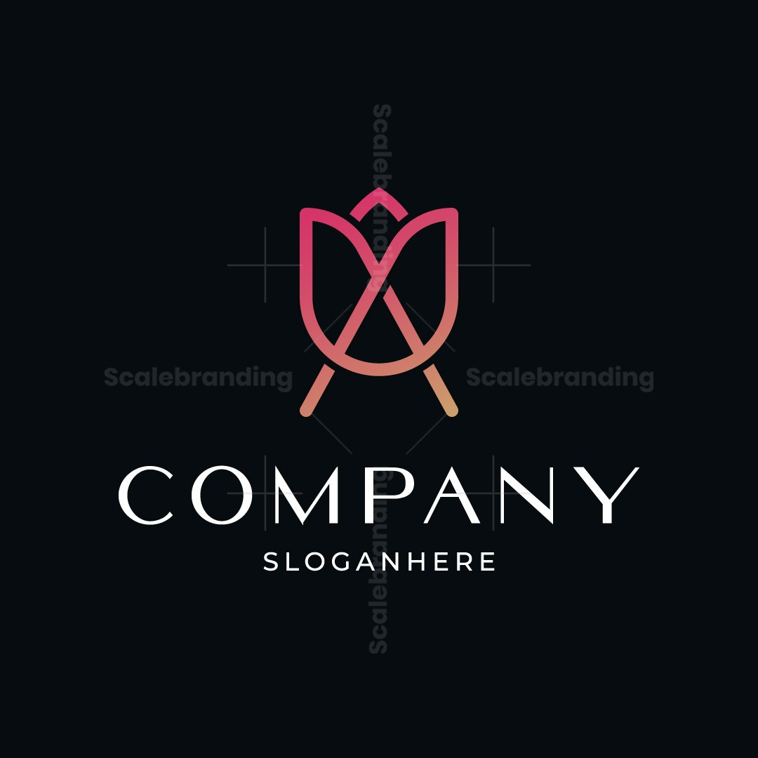 Letter A Flower Logo | Scalebranding