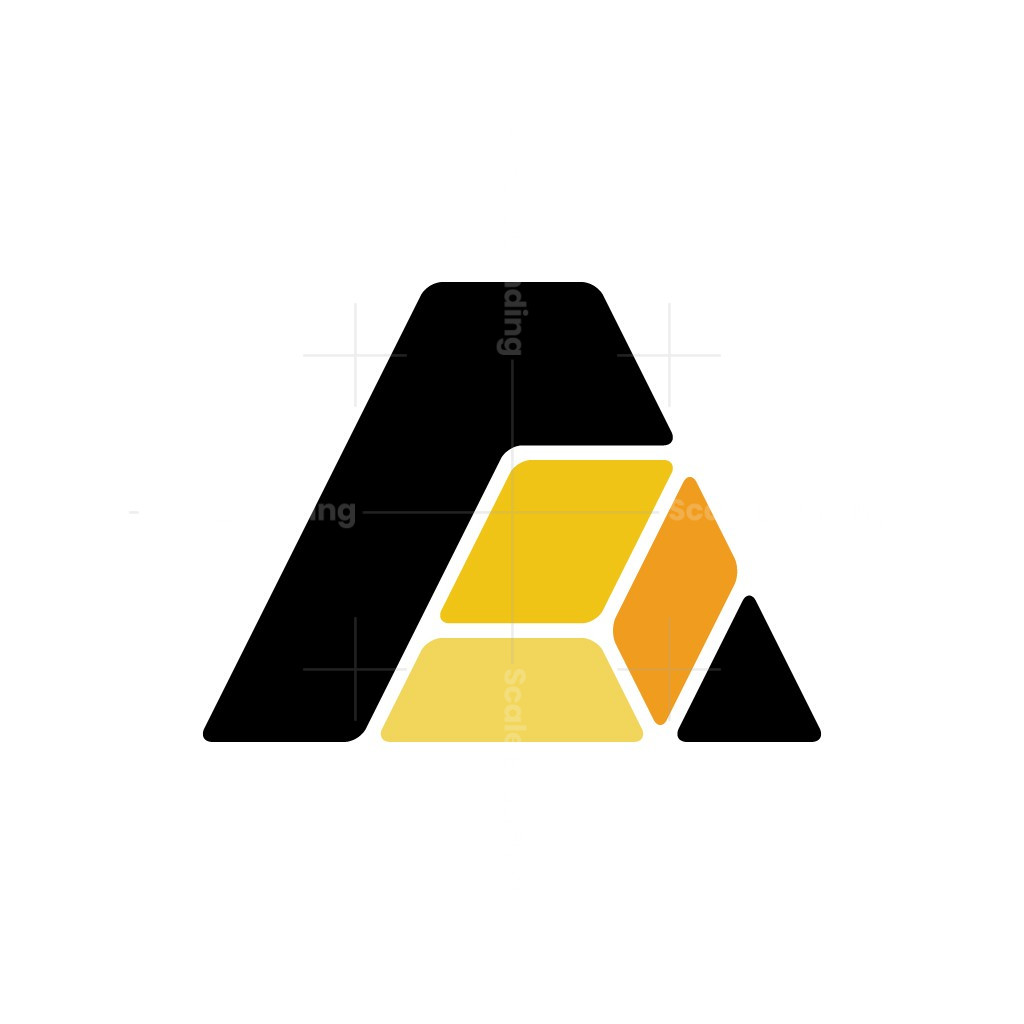 Letter A Gold Logo | Scalebranding