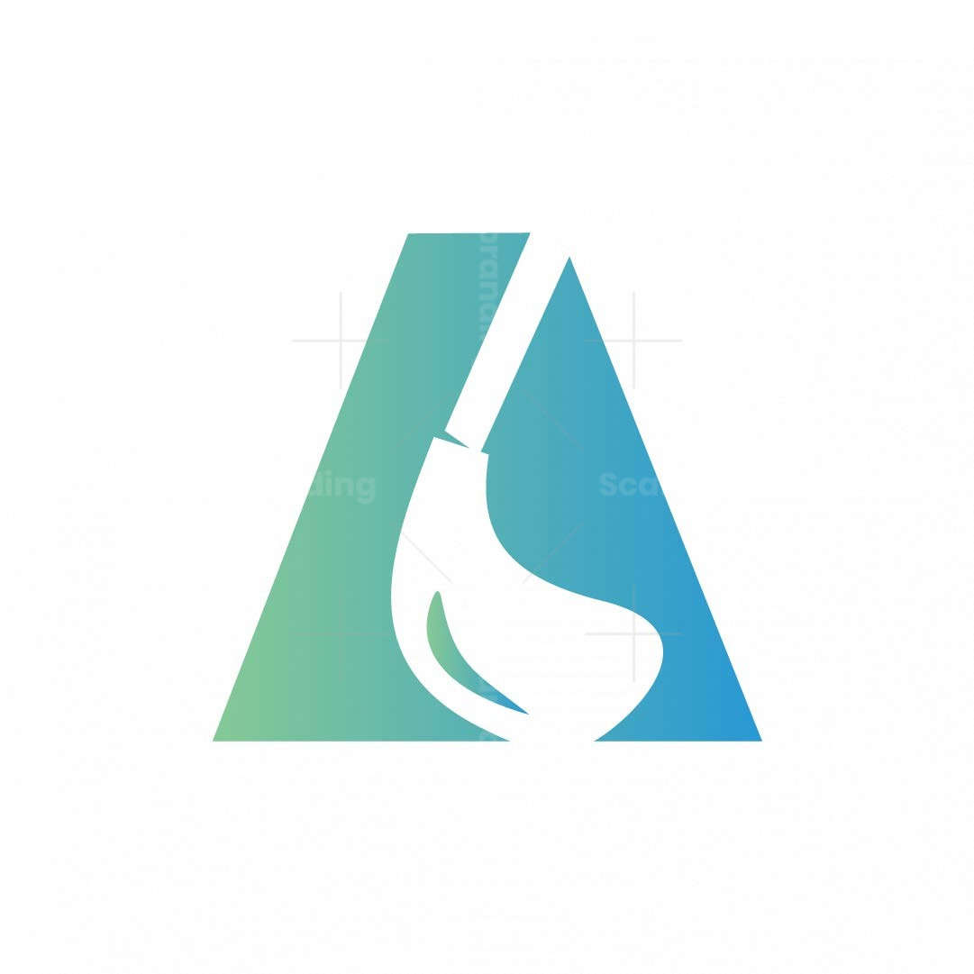 letter A golf Logo | Scalebranding