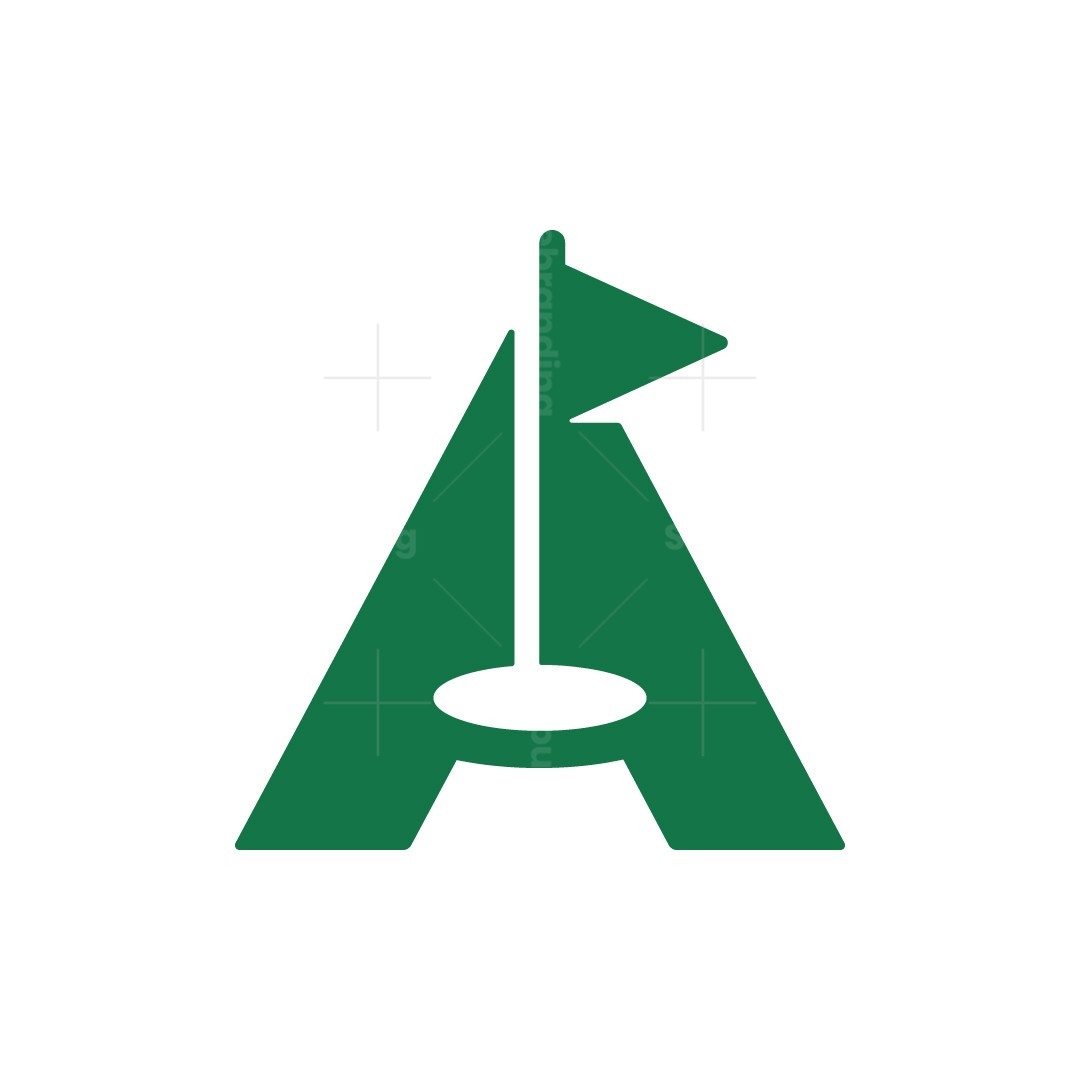 Letter A Golf Logo | Scalebranding