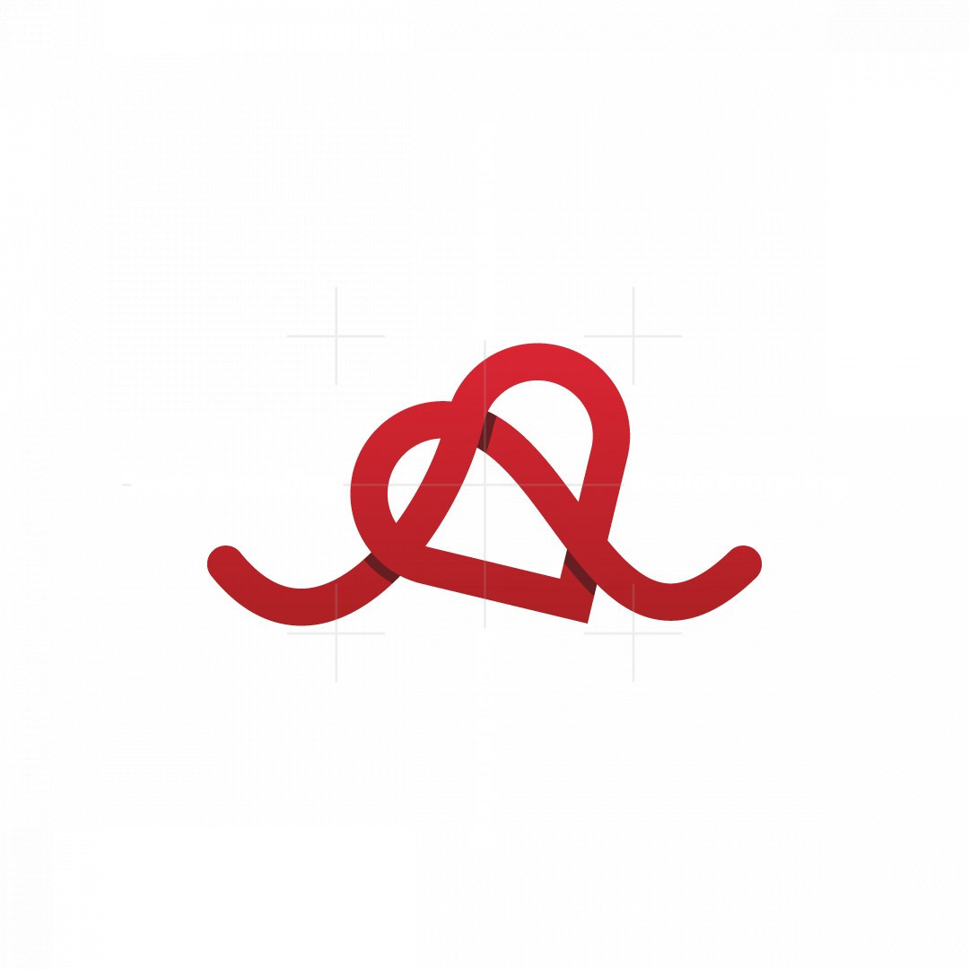 Letter A Heart Logo | Scalebranding