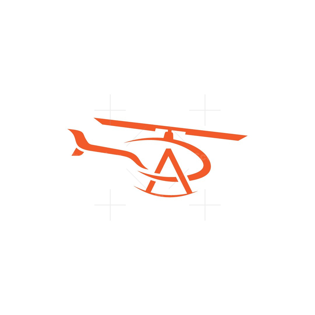 Letter A Helicopter Logo | Scalebranding