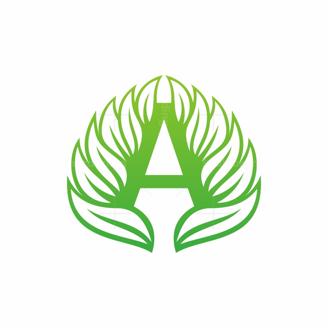 Letter A Leaf Logo | Scalebranding