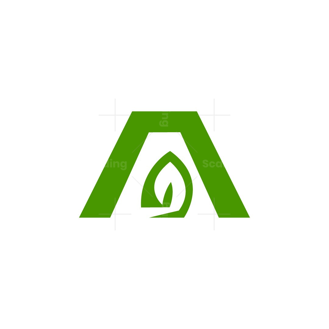 Letter A Leaf Logo | Scalebranding