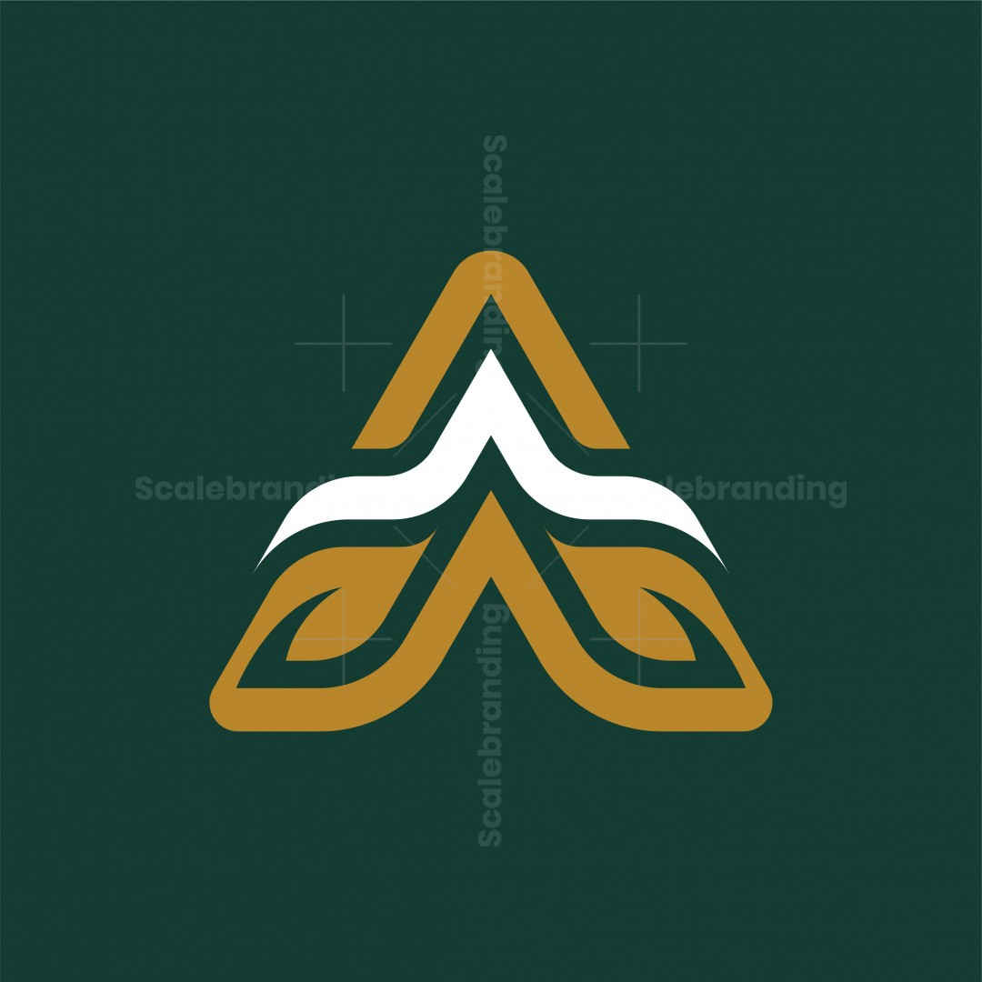 Letter A Leaf Logo | Scalebranding