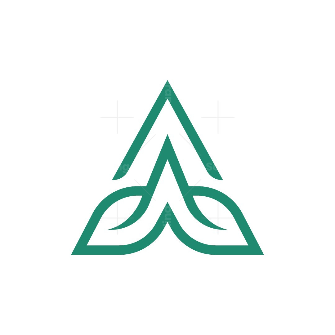 Letter A Leaf Logo | Scalebranding