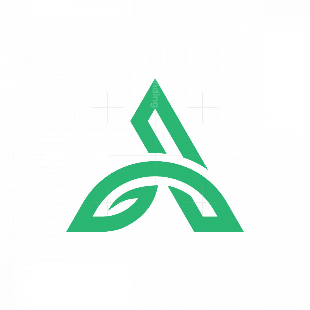 Letter A Leaf Logo | Scalebranding