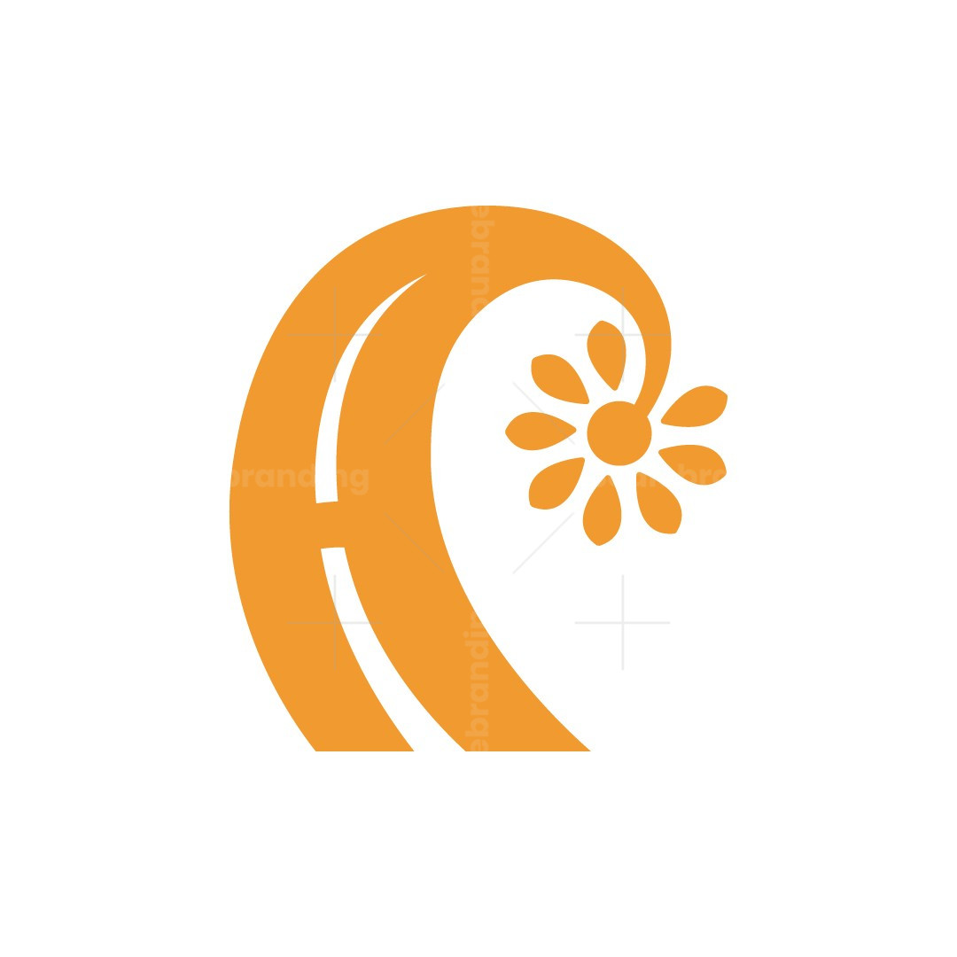 Letter A Light Flower Logo | Scalebranding