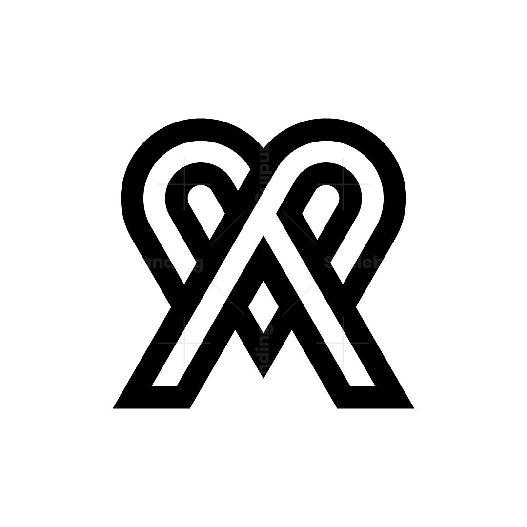 Letter A Love Logo | Scalebranding