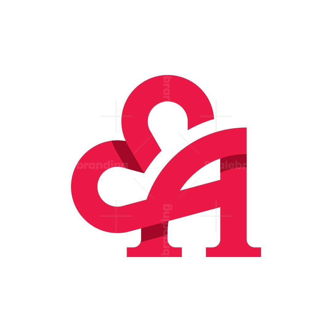 Letter A Love Modern Logo | Scalebranding