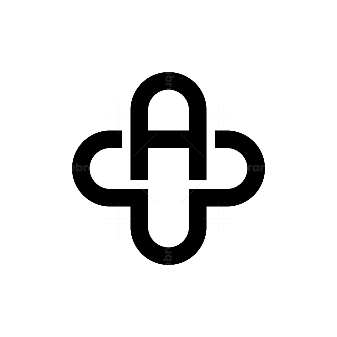 Letter A Medical Cross Logo | Scalebranding