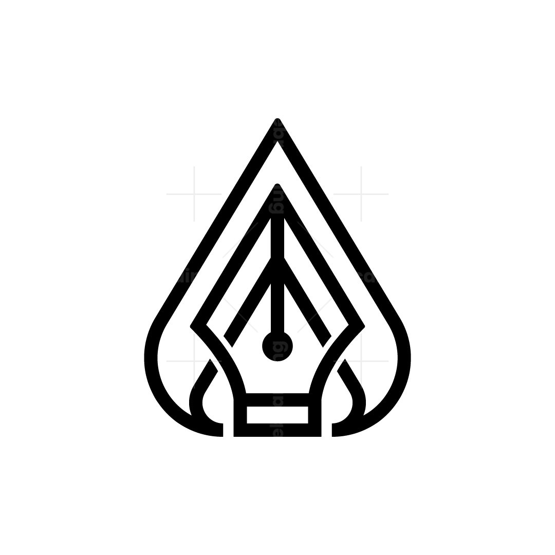 Letter A Pen Logo | Scalebranding