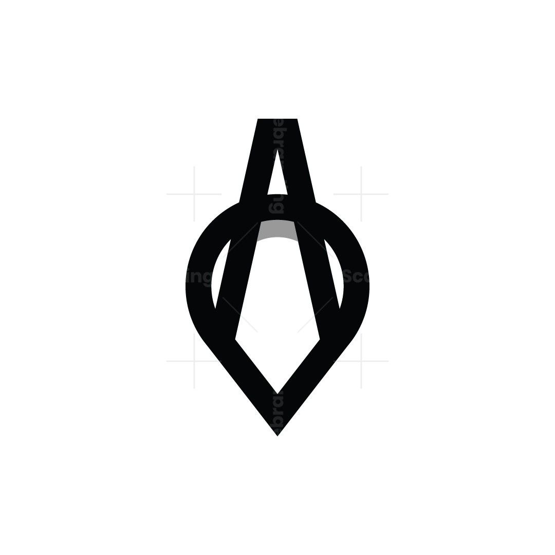 Letter A Pin Map Logo | Scalebranding