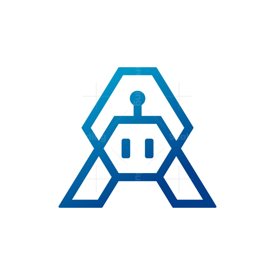 Letter A Robot Logo | Scalebranding