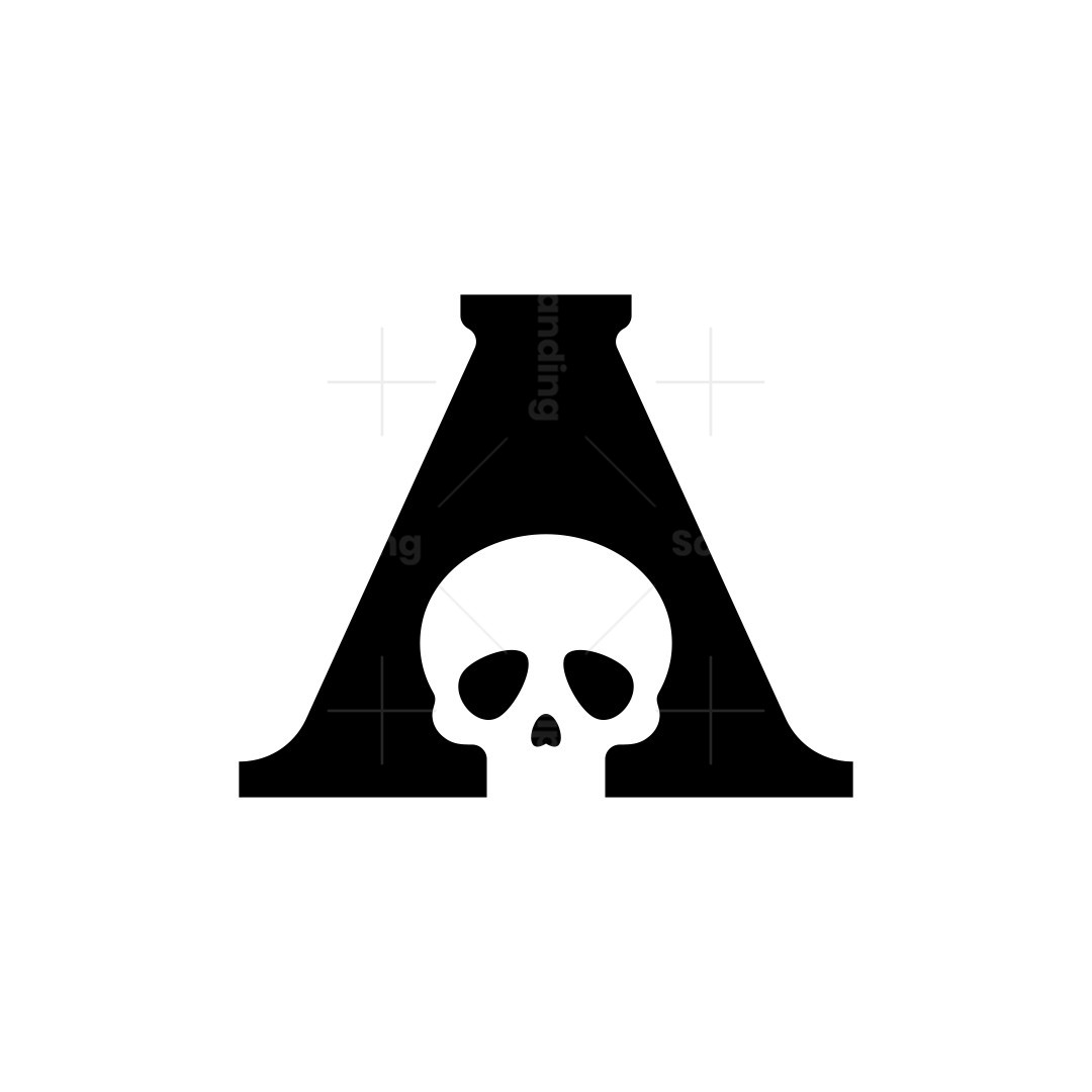 Letter A Skull Logo | Scalebranding