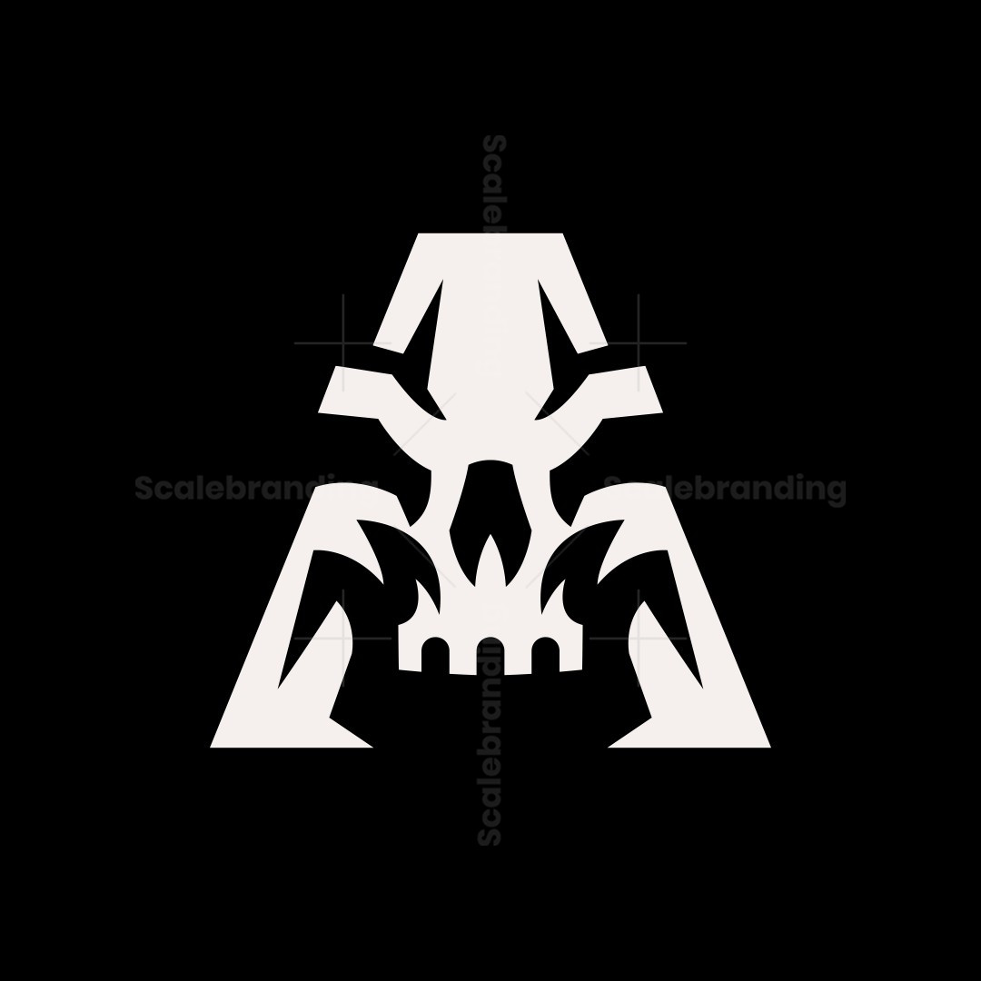 Letter A Skull Logo | Scalebranding