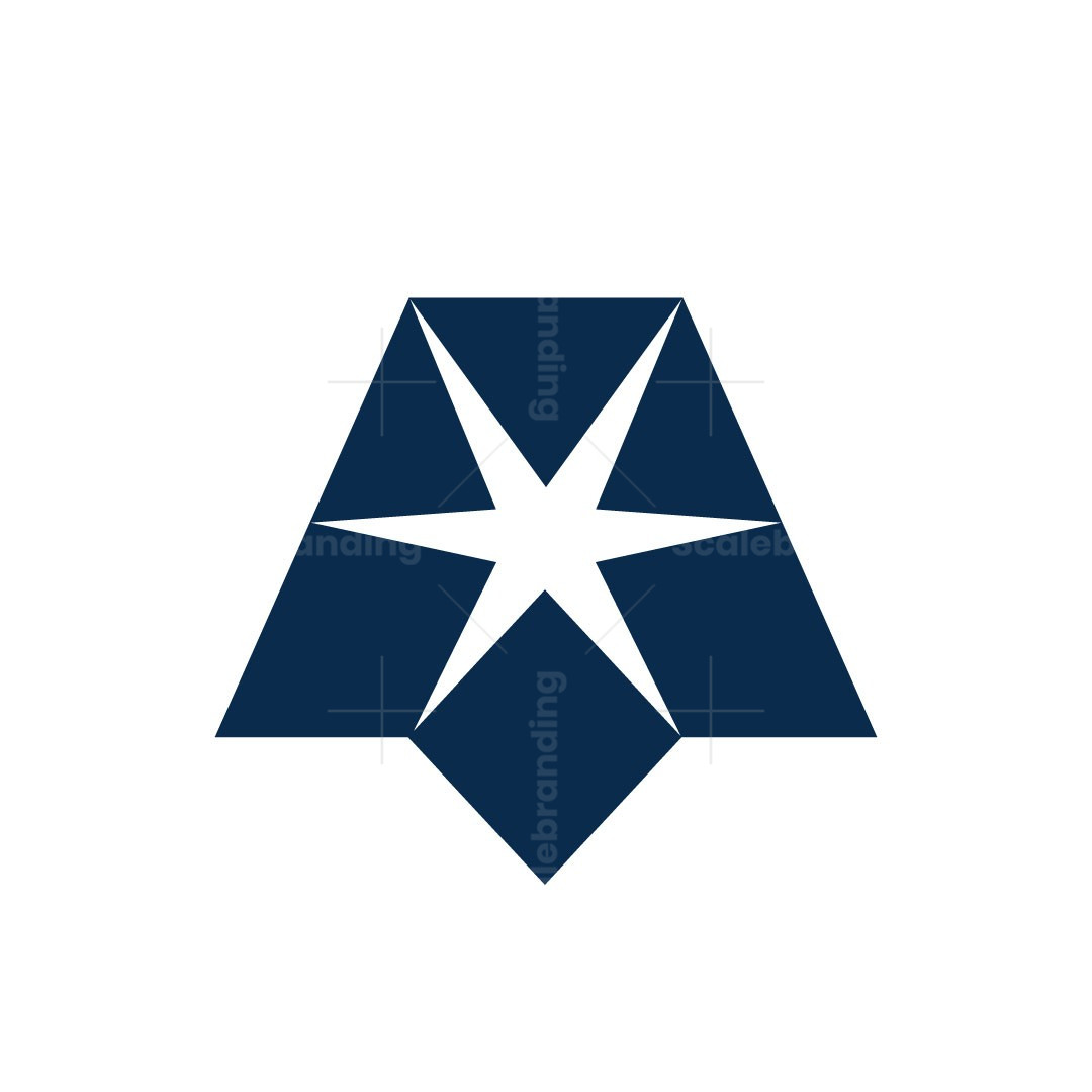 Letter A Star Logo | Scalebranding