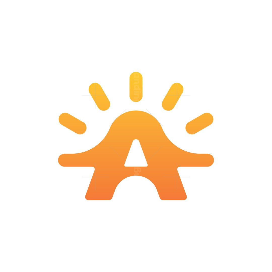 Letter A Sun Logo | Scalebranding